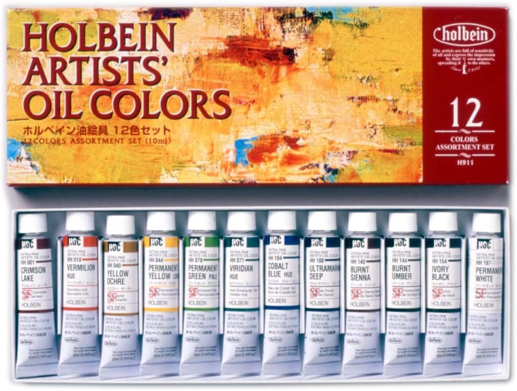 Holbein oil paint 12 color set H911 10ml (No.4) 000911 - Discovery ...